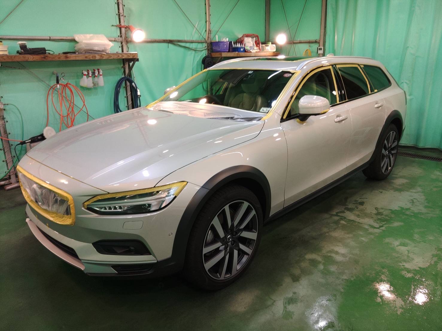 神戸・大阪コーティング専門店【VOLVO・V90CC】espritオリジナル2層コーティングGFCホワイトマスターNEO＆レザーコーティングYAWARA施工!! ｜ 神戸・大阪ガラス ...